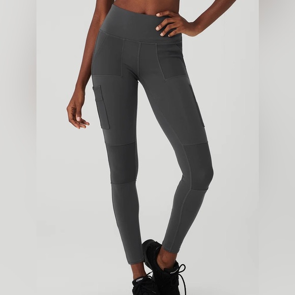 ALO Yoga | Pants & Jumpsuits | Alo Yoga High Waist Cargo Legging Anthracite | Poshmark